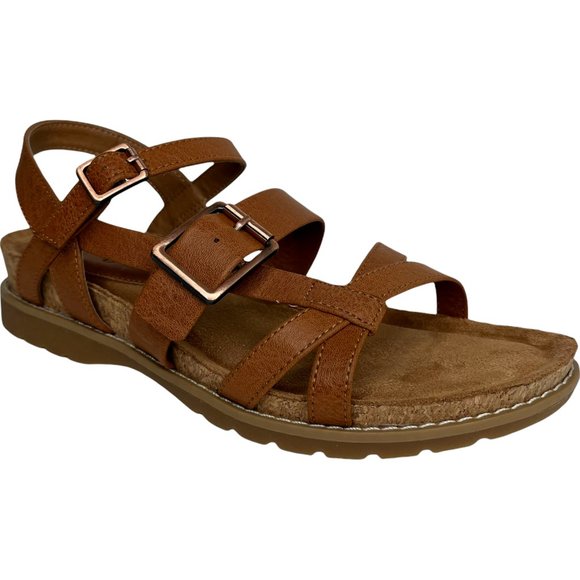 Eurosoft | Shoes | Eurosoft By Soft Womens Strappy Wedge Sandals Size ...